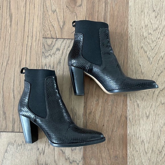Zara | Shoes | Zara Snake Skin Booties | Poshmark